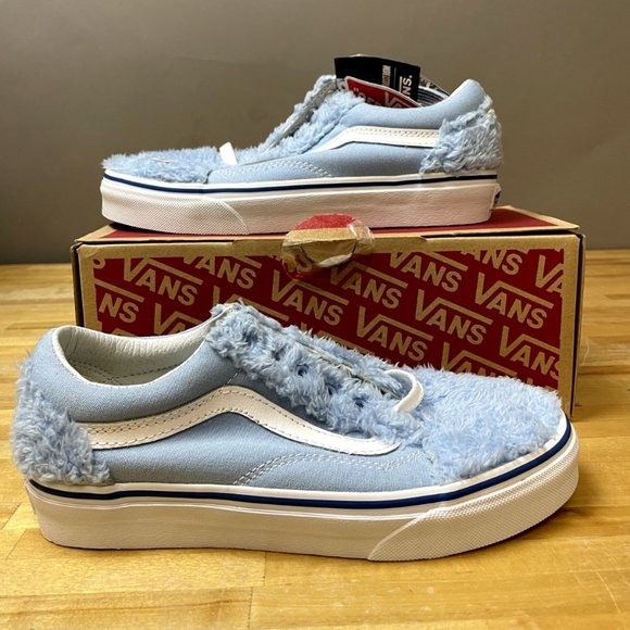 Vans | Shoes | Vans Old School Baby Blue White Shearling Vna3z9kzs Baby ...
